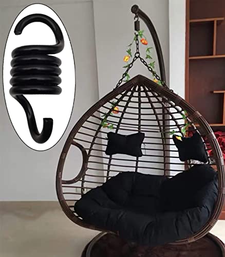 Hammoch-Chair Spring Porch Swing Spring - 750Lbs Black Heavy Duty Chair Swing Springs Heavy Bag Swing Swing Chair Spring(1 PC 750Lbs)