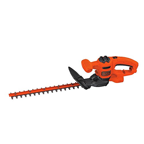 BLACK+DECKER Hedge Trimmer with Safety Eyewear, Lightweight, Clear Lens (BEHT100 & BD250-1C)