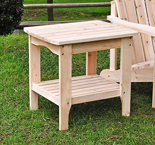 Shine Company 4103N Long Island Rectangular Patio Side Table β Natural