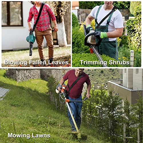 Eloptop Trimmer Strap for Weed Eater Shoulder Strap Harness [Upgraded Metal-Clip], Compatible with EGO String Trimmer, Leaf Blower