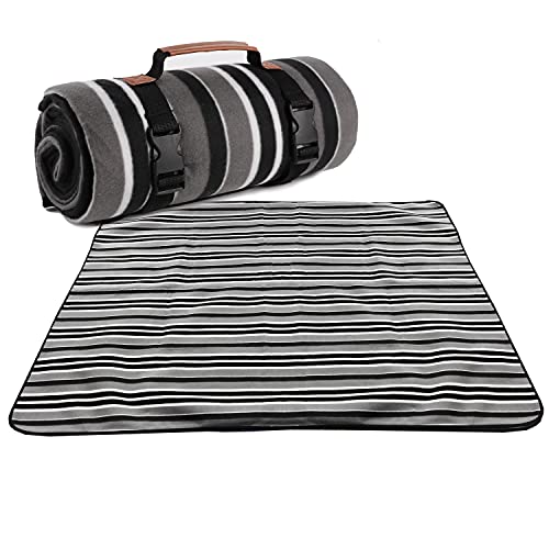 apollo walker Extra Large Picnic Blanket Camping Mat 80x 60 inches with Waterproof Backing for Family Picnic,Concerts,Park,Travel,Grass