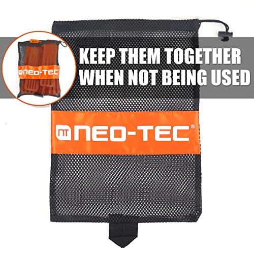 NEO-TEC 6 Pack Tree Felling Wedges with Spikes for Safe Tree Cutting (5.5"+8"+10", 2+2+2)