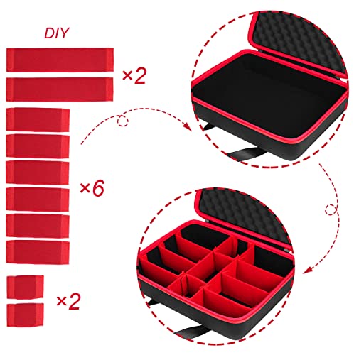 Khanka Hard Battery Storage Box Holder, Carrying Case Replacement for Milwaukee M12 M18 18V Battery and Charger - Holds 12V M18 18V 2.0/3.0/4.0/5.0/6.0/6.5/8/9.0/12.0-Ah Battery, Charger (Case Only)