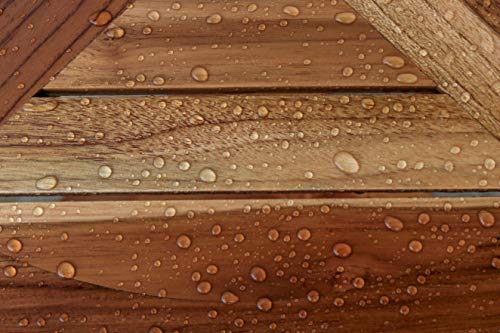 EcoDecors ED977 Flexi Corner Shower Stool, Natural
