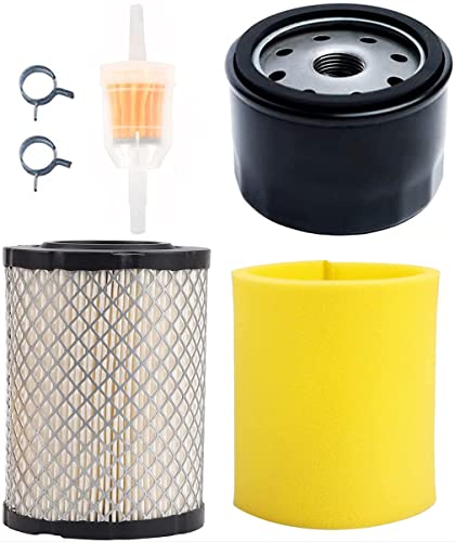 YTH18542 Air Filter Oil Filter Tune Up Kit for Husqvarna YTH22V46 YTH24V48 Z254 YTH2348 Z246 YTA18542 YTA22V46 YTA24V48 YTH24V54 Mower w/ 17.5hp 19.5hp 20hp 21hp B&S Engine