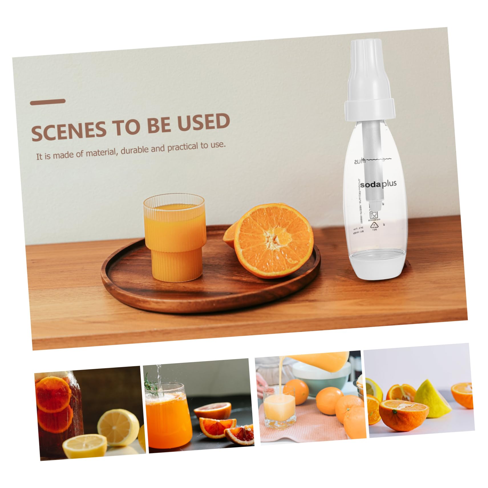Abaodam Fizzy Water Machine Water Seltzer Maker Soda Maker for Home Manual Water Tool
