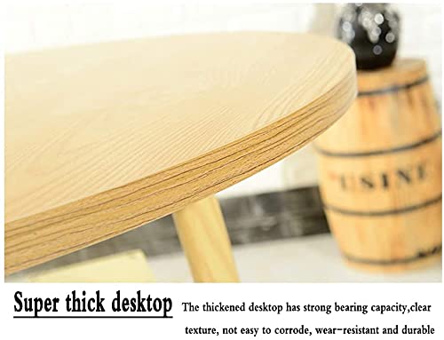 Office Business Hotel Lobby Dining Table Set, Negotiation Table and Chair Combination Reception Desk Meeting Simple Small Round Table Wooden Table 1 Table and 4 Chairs
