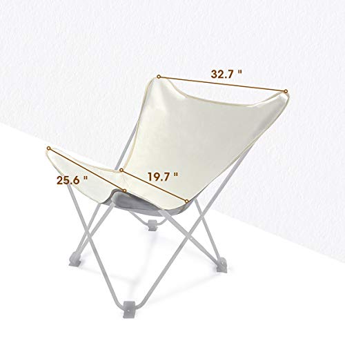 Buzzlett Arm Butterfly Replacement Covers for Butterfly Chairs Home docor Cover Only, White