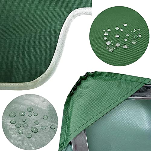 BTURYT Swing Canopy Replacement Cover,Swing Seat Cover,2/3 Seater Outdoor Swing Seat Cover Replacement Top Cover,(top Cover + Chair Cover)