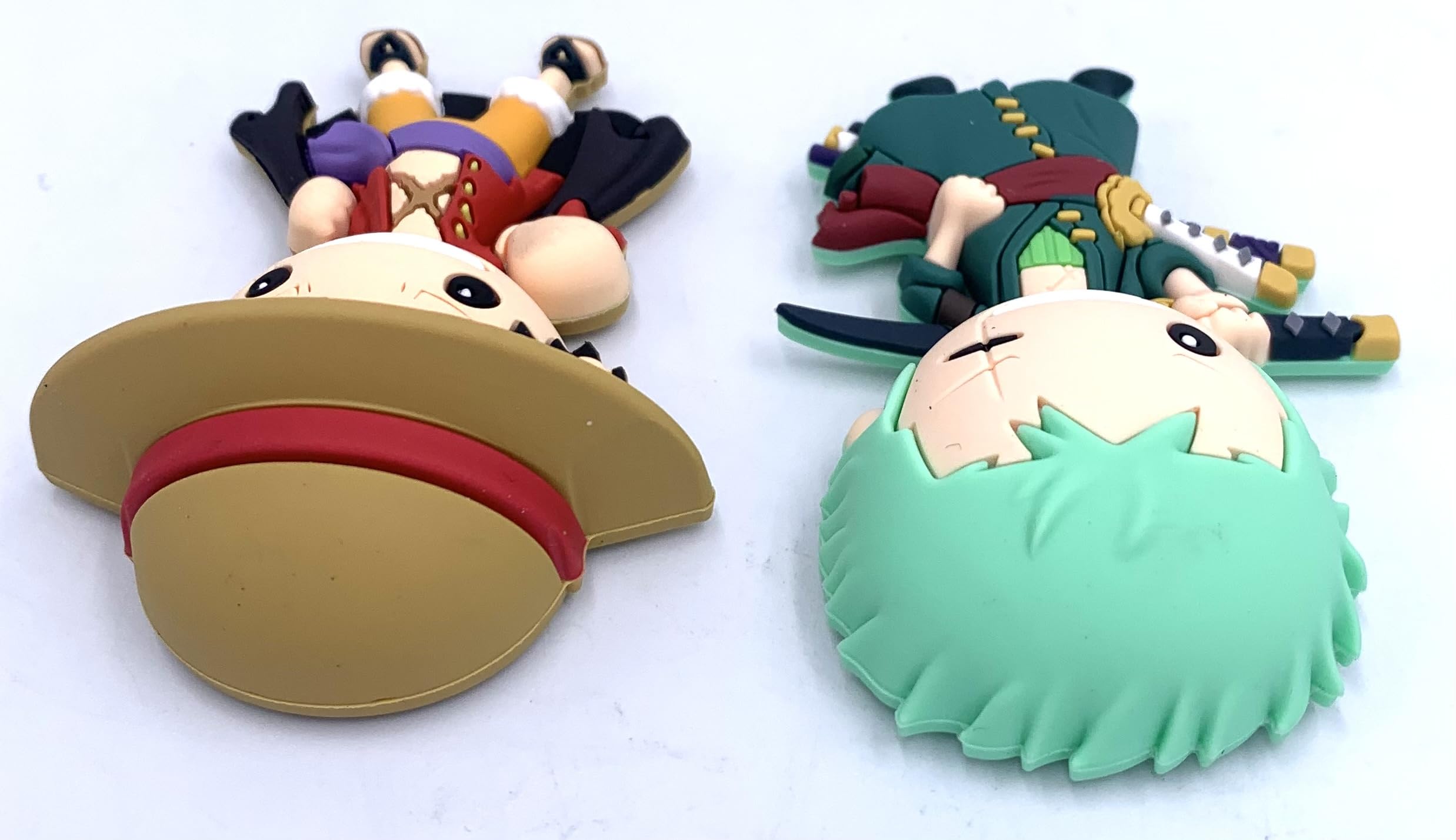 Monogram One Piece Monkey D. Luffy with Cape & Zoro 2 Piece 3D Foam Figure Magnet Set - Magnet for Refrigerators and Lockers