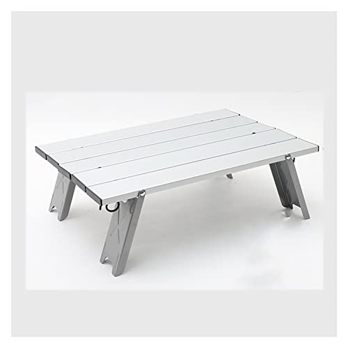 SUNESA Portable Picnic Table Mini Ultra Light Portable Table Foldable for Outdoor Camping Picnic Barbecue Tours Tableware Folding Computer Desk Collapsible Foldable Camping Table (Color : Gold)
