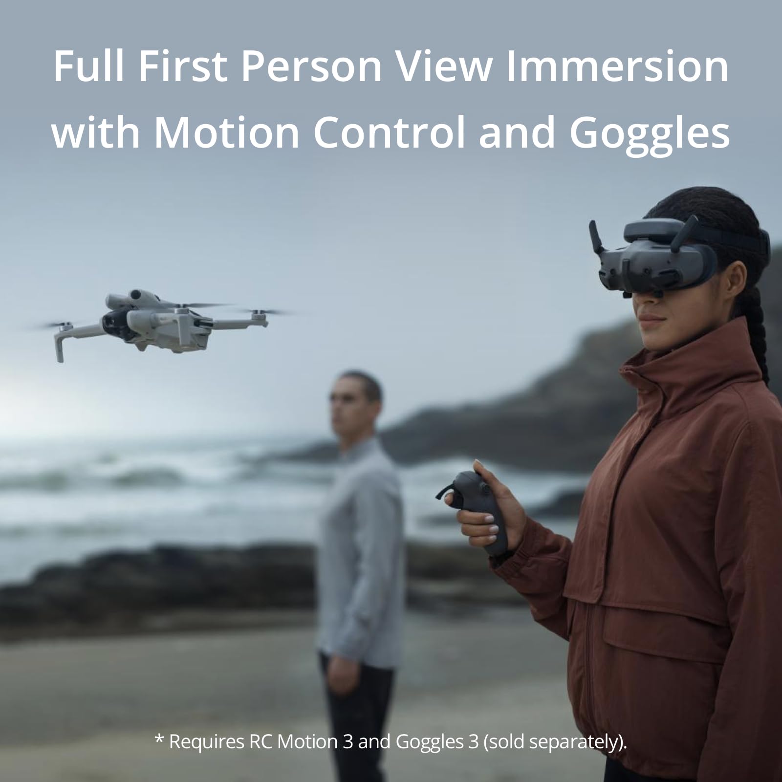 DJI Mini 4 Pro (DJI RC-N2), Drones with Camera for Adults 4K, Under 0.549 lbs/249 g, 34 Mins Flight Time, 20km Max Video Transmission Distance, Omnidirectional Vision Sensing, Mini Drone for Beginners