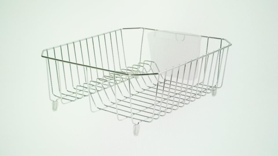 Rubbermaid L3-6008-M5-CHROM Twin Sink Dish Drainer