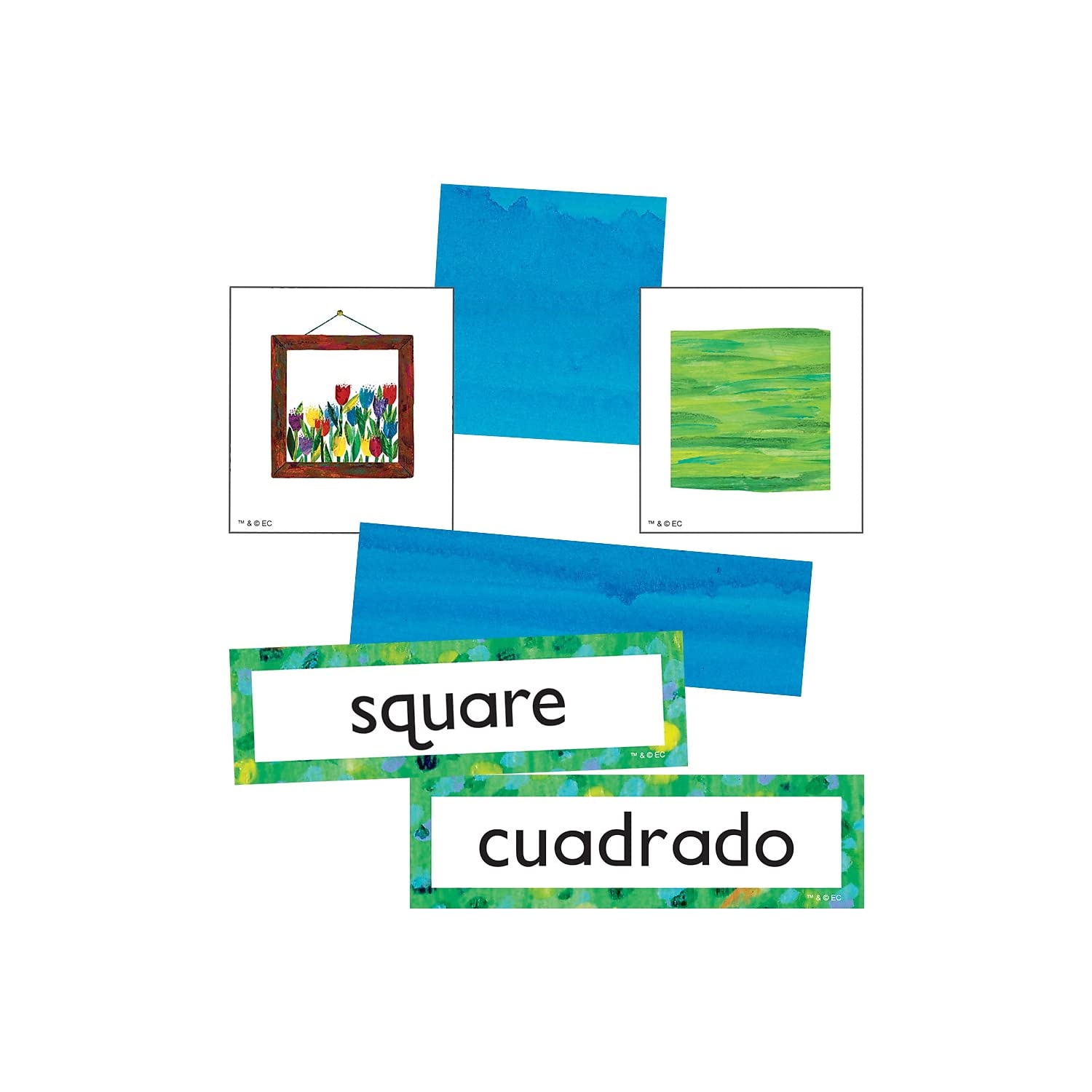 World of Eric Carle | Shapes Learning Cards | Bilingual, English and Spanish, 79ct
