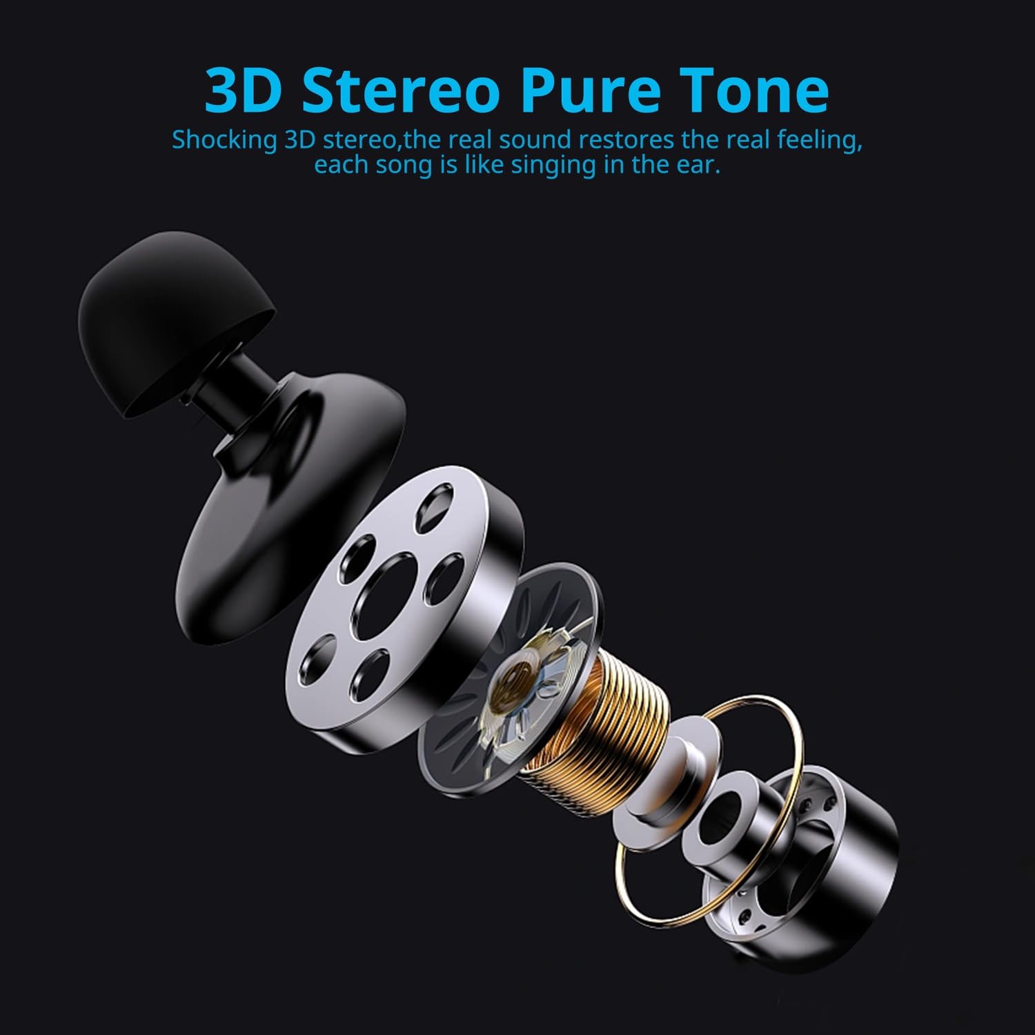Wired Earbuds Headphones in-Ear Earphones with Microphone Remote. 3.5mm Plug in Audio Jack, Noise Isolating Ear Buds, Memory Foam for iPhone, Samsung, Women, Small Ears
