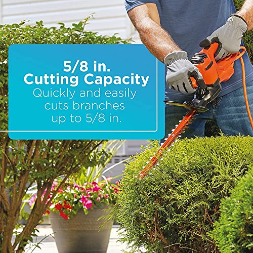 Black Electric Hedge Trimmer, 17-Inch (BEHT150)