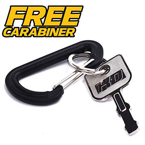HD Switch Starter Ignition Key Switch Replaces AYP, Husqvarna, Craftsman, Sears, Poulan Lawn Mower Rider 193350, 532193350 with 2 Keys & Free Carabiner