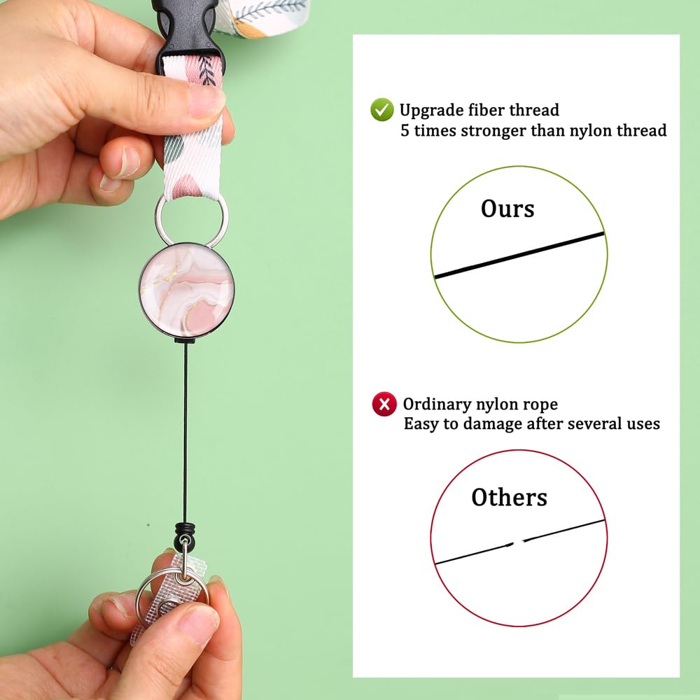 4 Pack Detachable lanyards for Cruise Ship Cards Cute Cruise Lanyards with Retractable Badge Reel and Waterproof ID Badge Holder