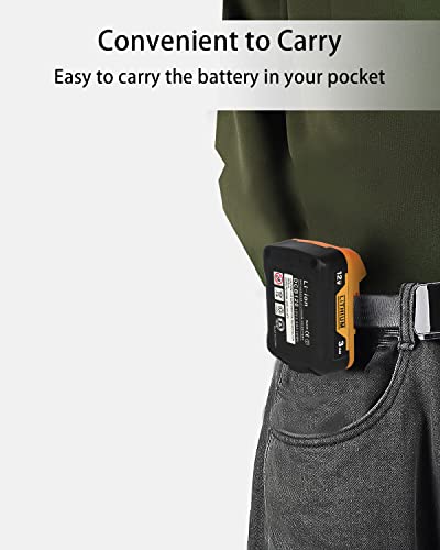 COMRGIKE 2Pack 12V 3.0Ah Battery Replacement for Dewalt 12V Battery DCB123 DCB127 DCB122 DCB124 DCB121 Compatible with Dewalt 12V Tools