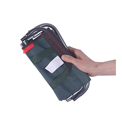TRENTSNOOK Exquisite Camping Stool Outdoor Camping Portable Folding Chair Durable Waterproof Fishing Stool with Storage Bag (Color : Coffee)