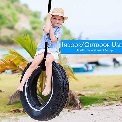 Adjustable Tree Swing Straps - Universal Mounting for Rope Swing Seats, Quick Setup for Indoor/Outdoor Use, Durable & Safe Material, Ultimate Tree Protection, Includes Carry Bag β SereneLife SLSWNG10