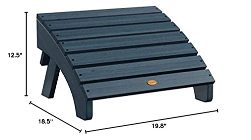 highwood AD-OTL1-NBE Adirondack Folding Ottoman, Nantucket Blue