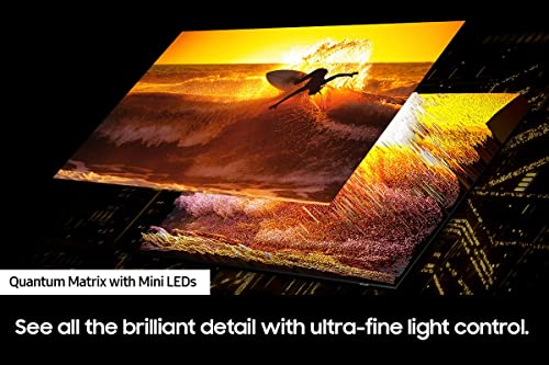 Samsung QN55QN90CAFXZA 55 Inch Neo QLED Smart TV with 4K Upscaling with a 5S-PS4-US1 4-Outlet Power with Omniport USB (2023)