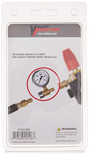 Northstar Pressure Washer Pressure Gauge - 5000 PSI, 3/8in. Fitting