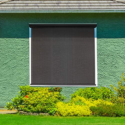 Keystone Fabrics E70.88.60 Premium Outdoor Sun Shade, 8' Wide x 8' Drop, Kona