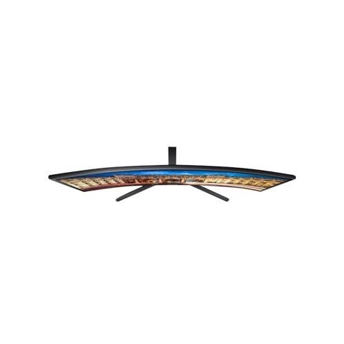 SAMSUNG CF396 Series 27" LED Curved Monitor, 1920x1080, 60Hz Refresh Rate, 4ms Response Time, AMD FreeSync Monitor, HDMI, Black, with MTC HDMI Cable