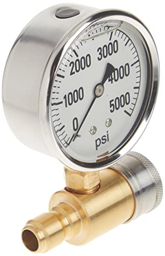 Northstar Pressure Washer Pressure Gauge - 5000 PSI, 3/8in. Fitting