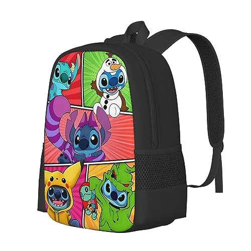 Cute Stitch Laptop Backpack Cartoon Anime 3d Printed Backpacks For Adults Travel Camping Hiking Daypack Multifunctional Shoulder Bag