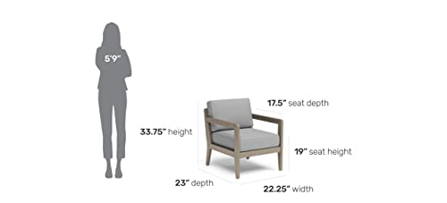 homestyles 5675-10 Sustain Outdoor Lounge Armchair, Gray