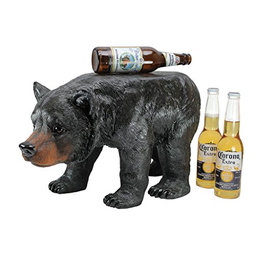 Design Toscano Black Bear Sculptural Stool