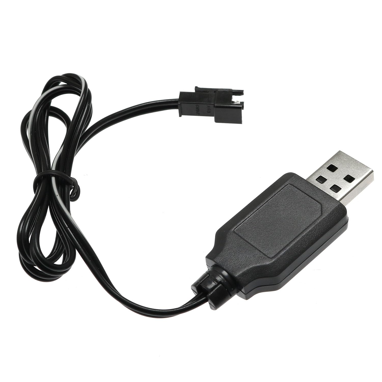 Maxmoral 6.0V 250mA USB Charger Power Adapter Cable for 6V 700mAh Ni-cd Battery 4WD Old Version Amphibious Stunt RC Cars Vehicle/SM-2P 6V USB 2, 60cm Length