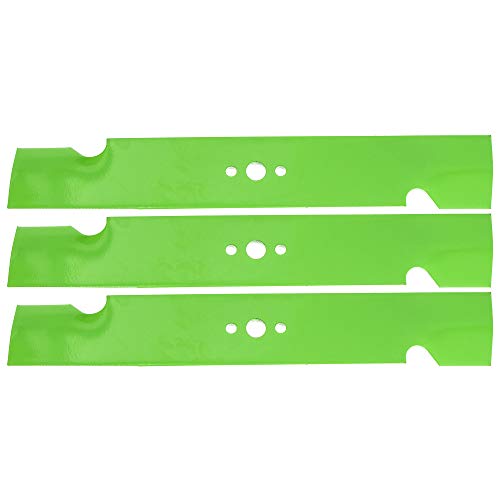 8TEN LawnRAZOR Mower Blade for Ariens Gravely Exmark Toro Ferris 48 inch 103-2527 103-6583 04919100 (Notched Air-Lift) 3 Pack