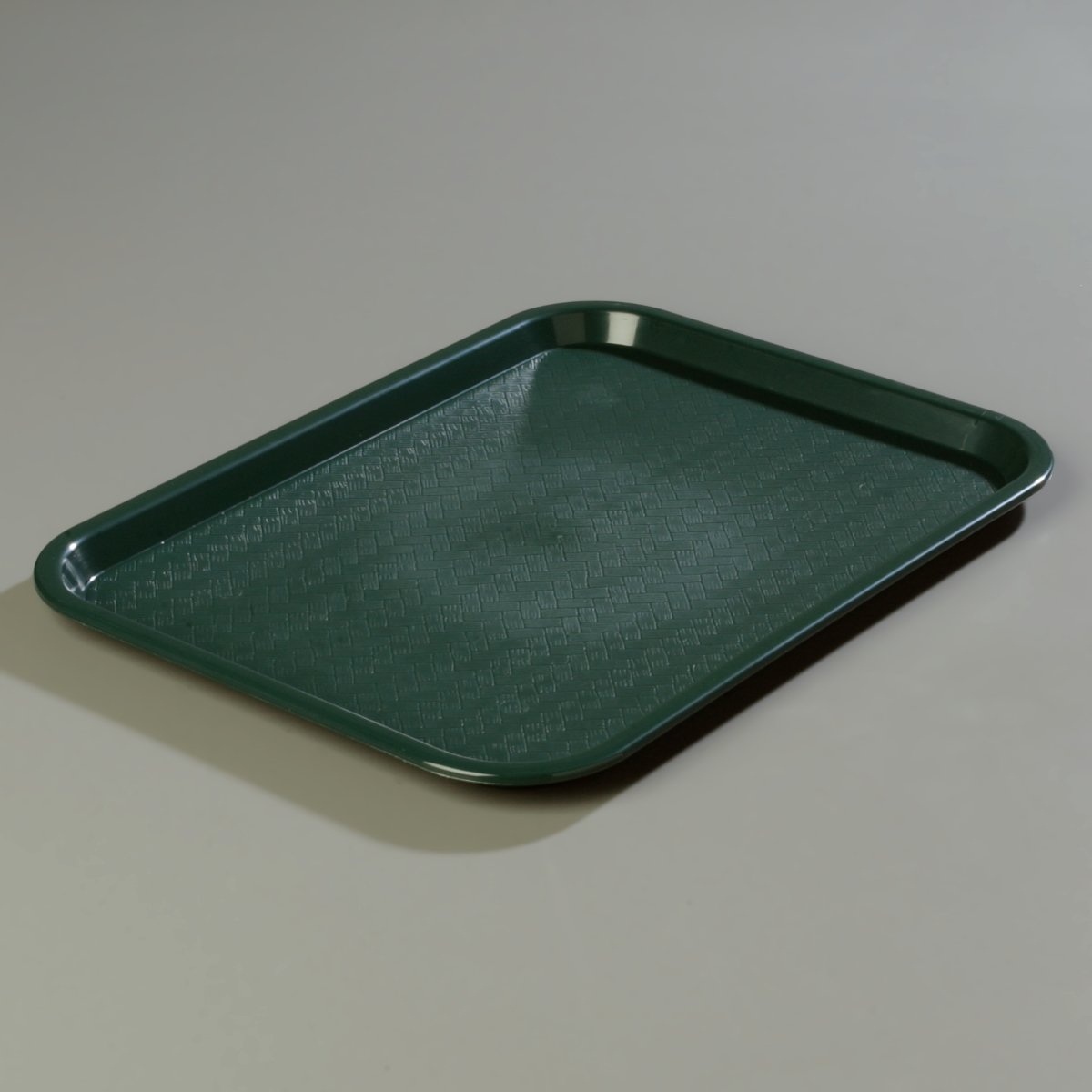 CFS CT121608 Café Standard Cafeteria / Fast Food Tray, 12" x 16", Forest Green