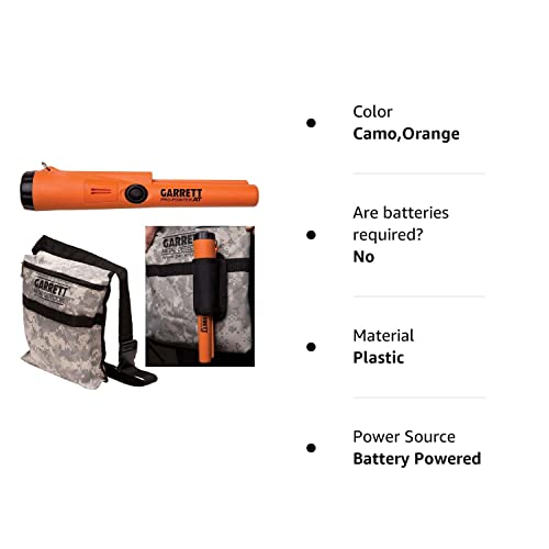 Garrett Pro Pointer AT Metal Detector Waterproof ProPointer with Garrett Camo Pouch