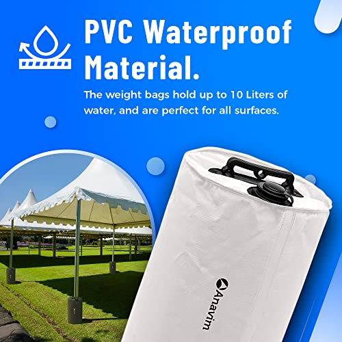 Anavim Canopy Water Weights Bag, Leg Weights for Pop up Canopy 4pcs-Pack