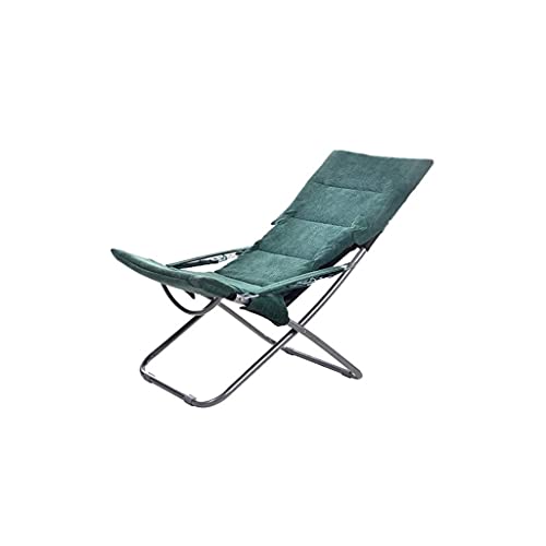 GFHLP Outdoor Leisure Thickened Break Folding Lounge Chair Removable Chair Cover Home Chair Convenient Folding Storage