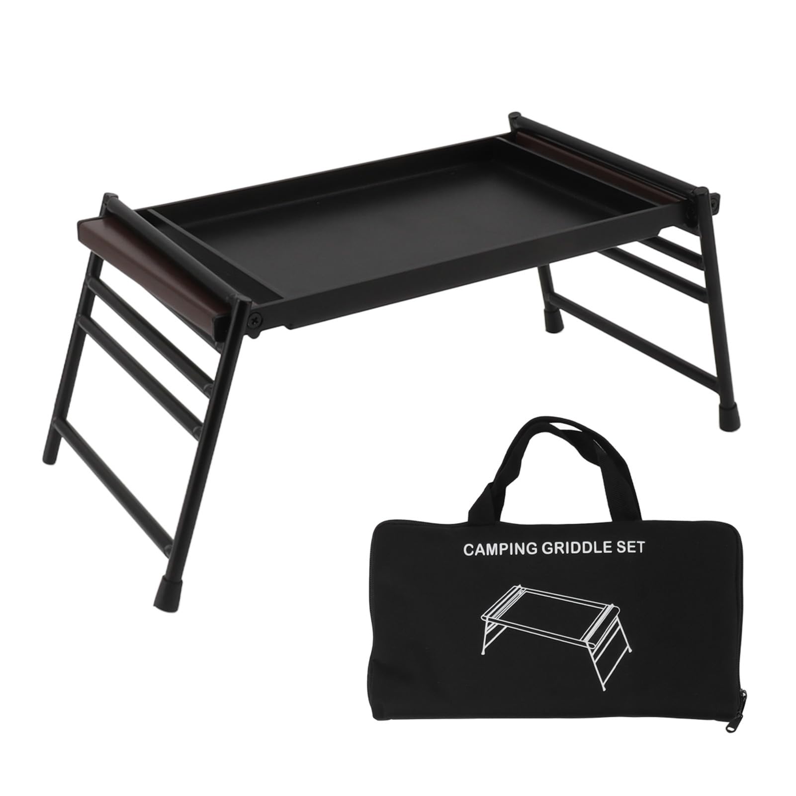 GLOGLOW Portable BBQ Grill Pan, Multi Functional Design, Height, Delicious Barbecue, with Storage Bag, for Outdoor Camping, Picnics, and Travel, Camping Griddle Set