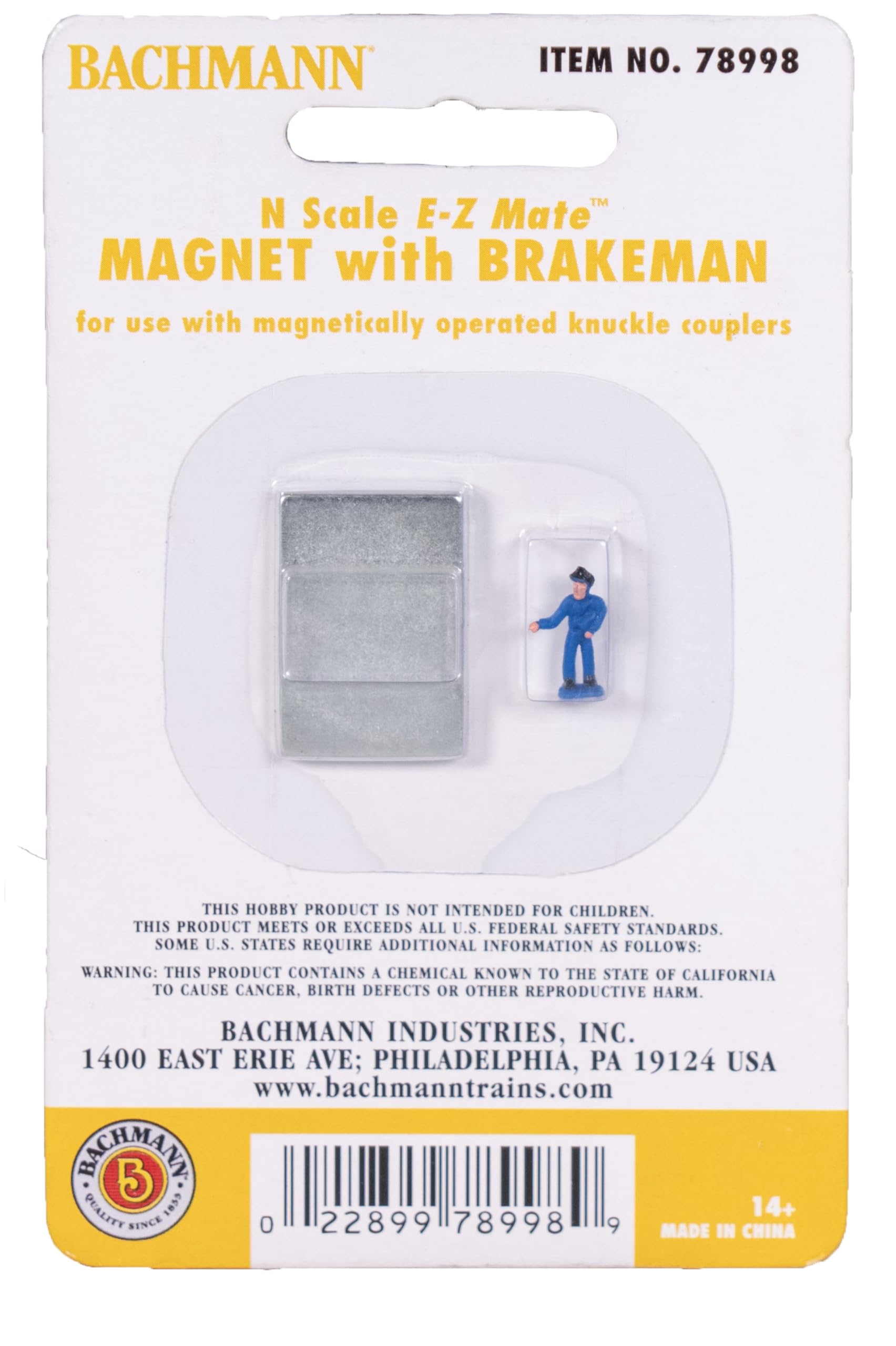Bachmann Industries Magnet with Brakeman Figure