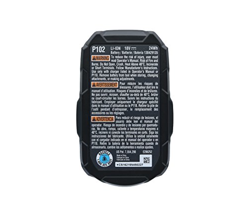 Ryobi P102 Genuine OEM 18V One+ Lithium Ion Compact Battery for Ryobi Cordless Power Tools