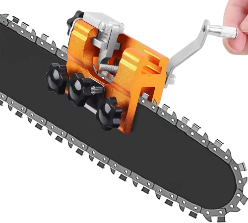 AMESEDAK Chainsaw Sharpener Kit, Chainsaw Chain Sharpening Jig,Suitable for All Kinds of Chain Saws and Electric Saws, for Lumberjack,Garden Worker