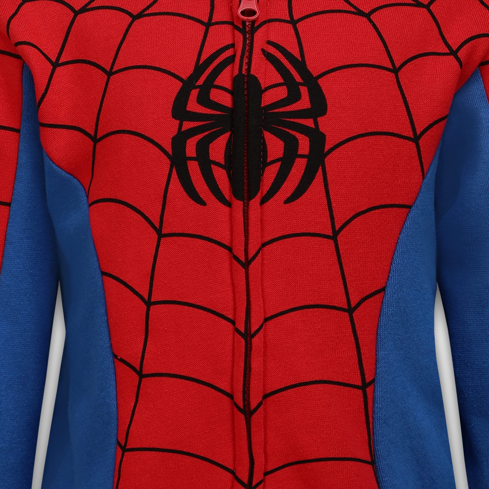 Marvel Avengers Captain America and Spider-Man Boys Zip-Up Hoodie for Toddlers and Big Kids Red