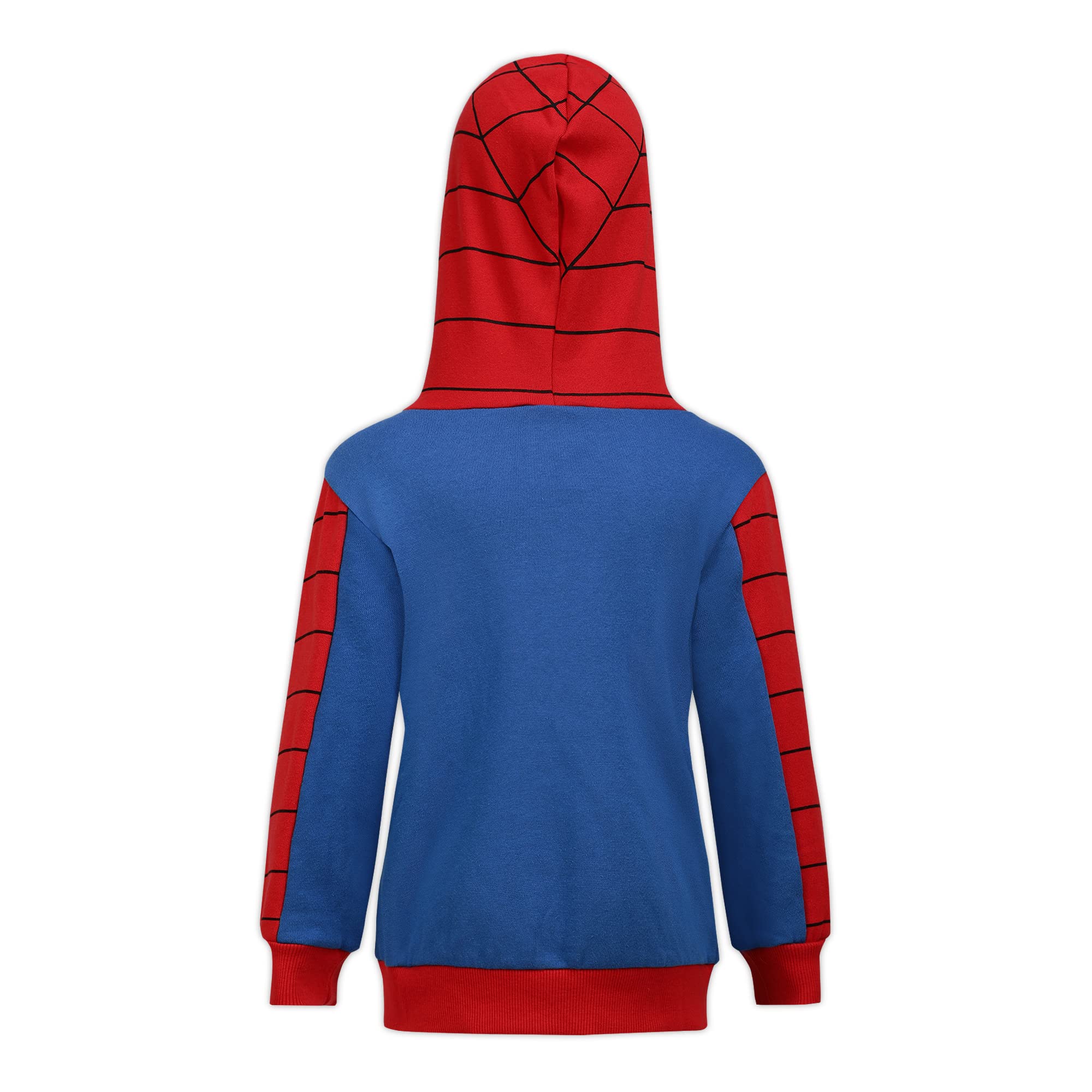 Marvel Avengers Captain America and Spider-Man Boys Zip-Up Hoodie for Toddlers and Big Kids Red