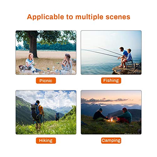TRENTSNOOK Exquisite Camping Stool Folding Outdoor Fishing Chair Bag Camping Stool Portable Backpack Freezer Insulation Picnic Bag Hiking Seat Table Bag (Color : G271918B)