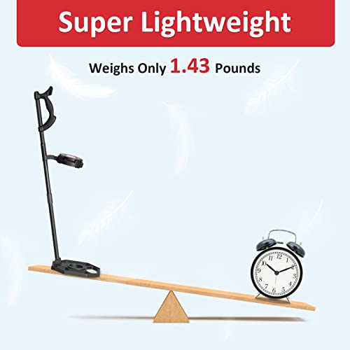 DR.ÖTEK Metal Detector for Kids, 8.3 Inch Waterproof Junior Metal Detector with Innovative Search Coil, Exclusive DIC/Pinpoint Mode, Touch Screen, Adjustable Stem, LED Display & Buzzer, Easy to Use