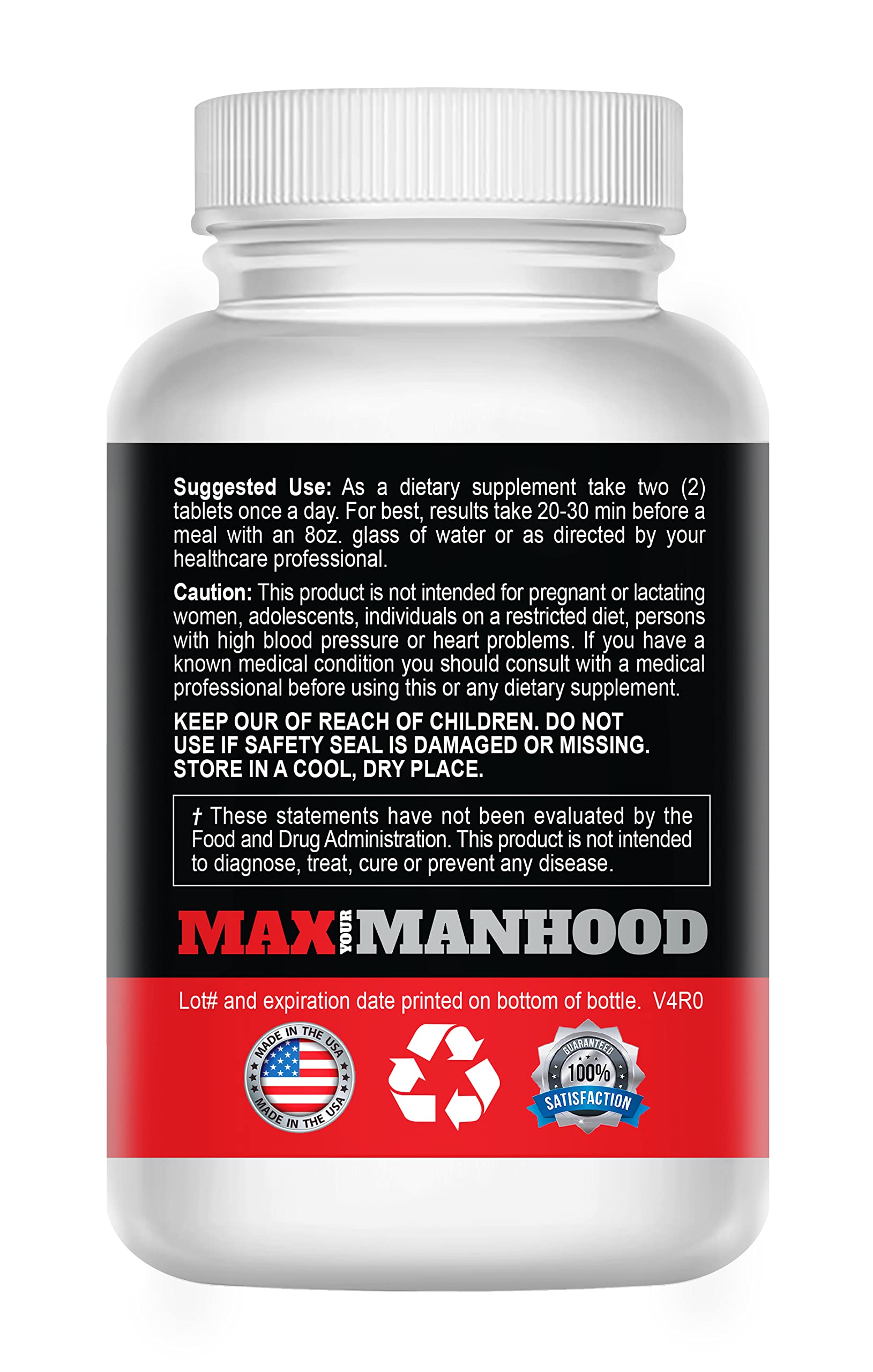MaleMax Male Enlargement Pills- Amplify Male Size- Boost Up to 3 Inches Fast- Extend in Length, Engorge in Girth- Stamina Multiplier- 60 Tablets