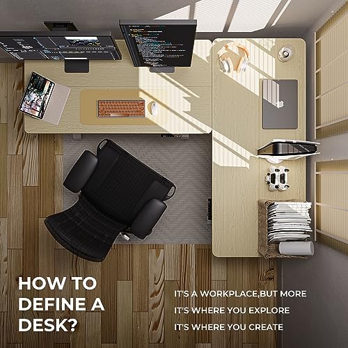 SOHOMACH Electric Standing Desk - Adjustable Height with Memory Preset, 48 x 24 Inches Ergonomic Design Home Office Standing Desk
